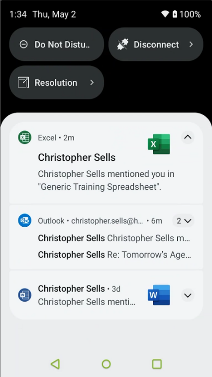Notifications Within the Virtual Workspace – Hypori
